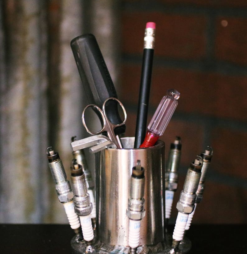 Spark Plug Pen Holder | Etsy