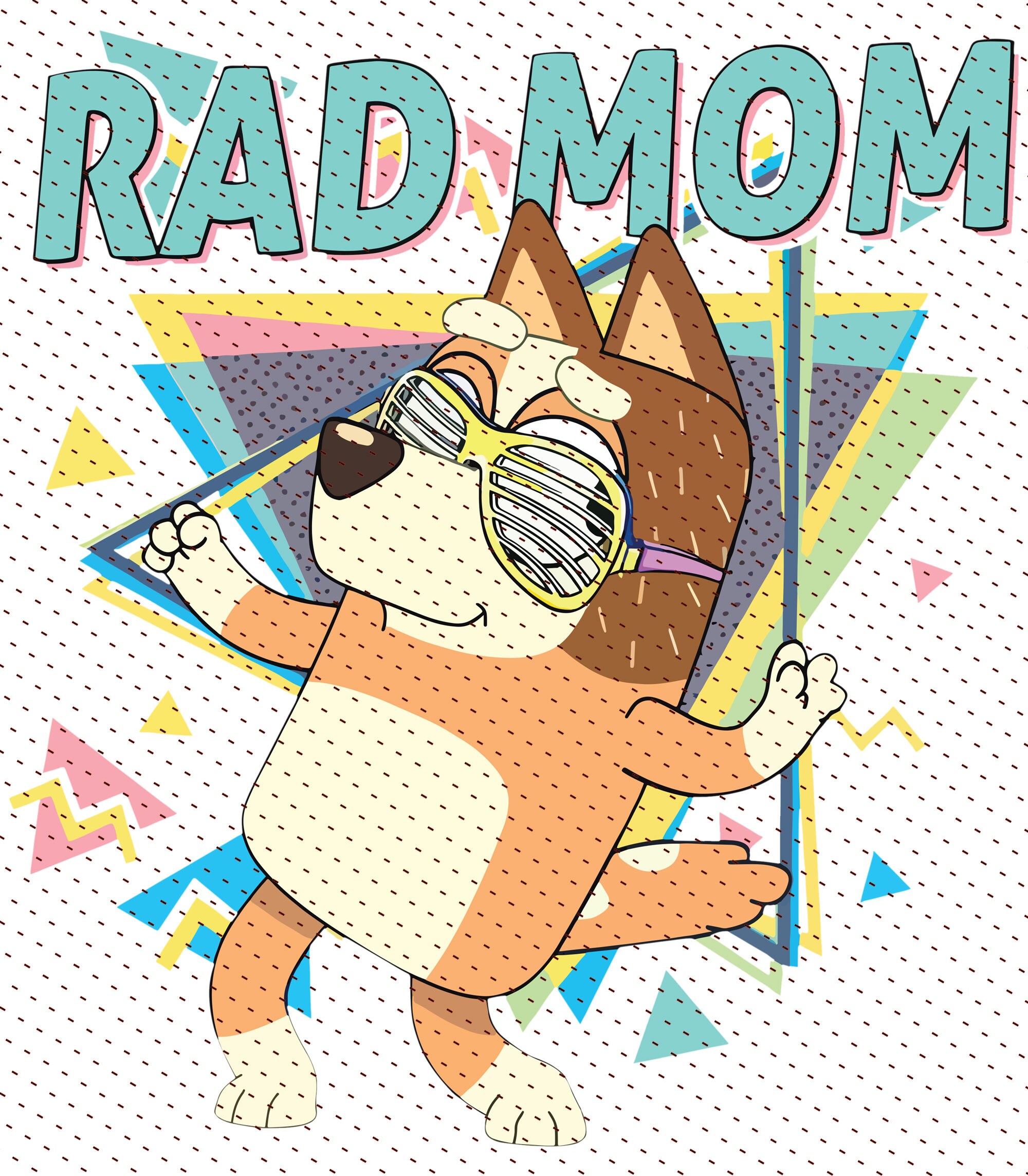 Bluey Rad Mom PNG, Bluey Mom Png, Bluey Mother's Day Gifts, Birthday ...