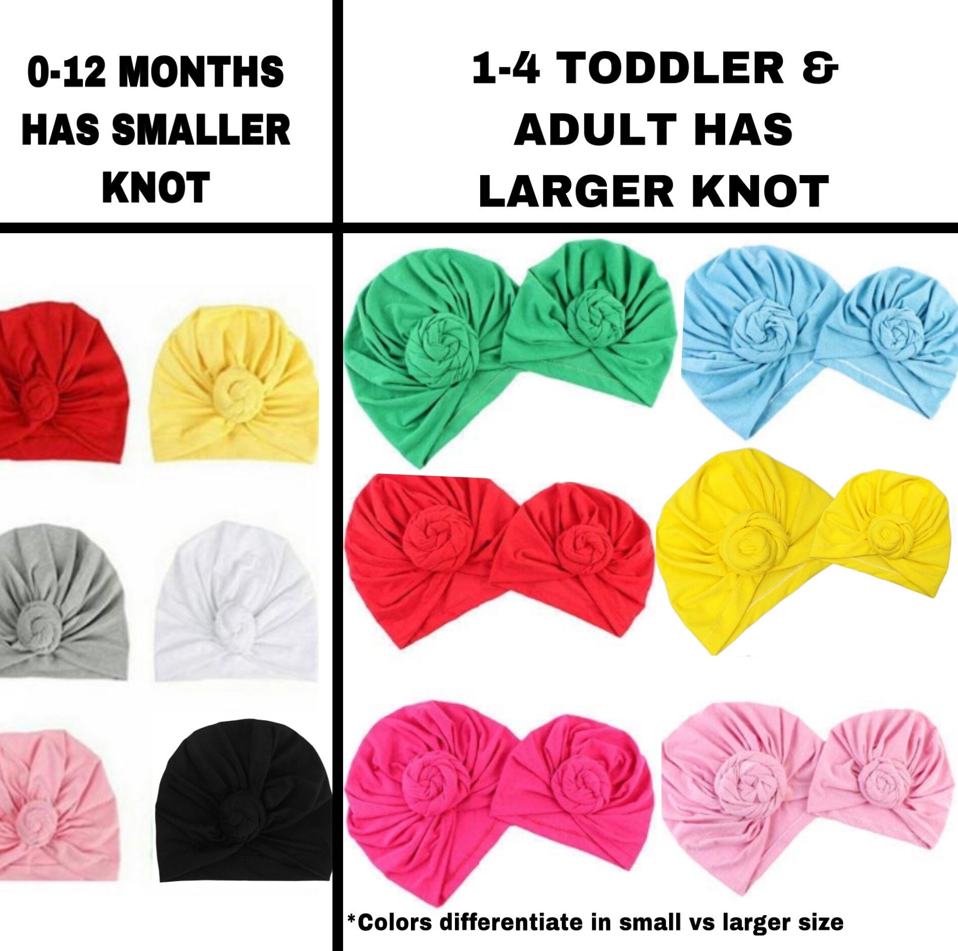 Baby Turban Toddler Turban Adult Turban Satin Lined | Etsy