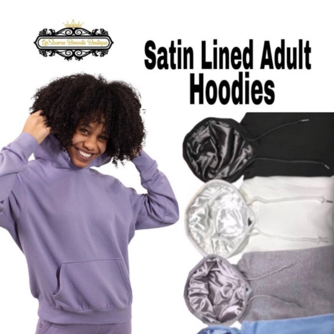 Satin Lined Hat Hoodies | Hoodies | Pullover Hoodies | Satin Line ...