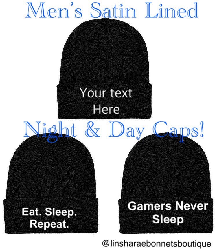 Men Satin Lined Caps Mens Bonnets Mens Satin Bonnets | Etsy