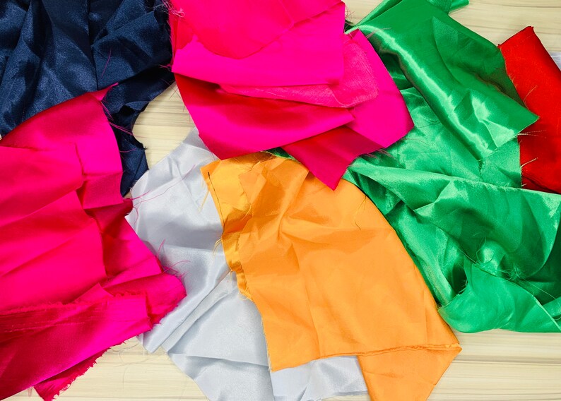 4oz Fabric Scrap Bags Satin Scrap Bags Scrap Bags Grab | Etsy