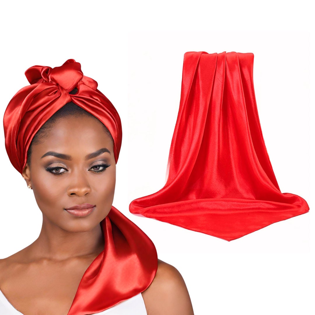 Silky Satin Scarf |sleep Scarf Satin Large Headscarf | Womens Turban ...