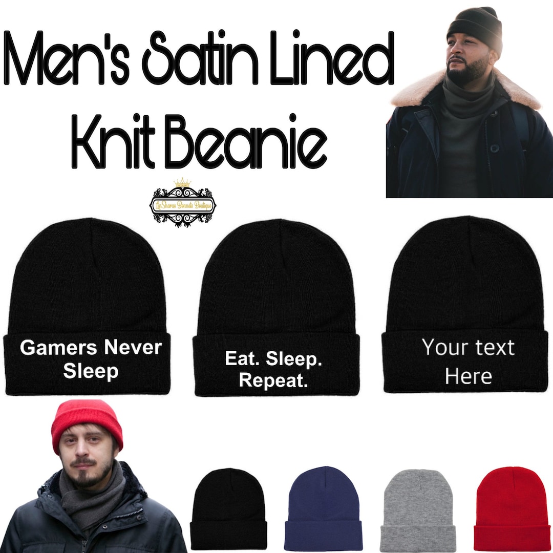 Men Satin Lined Caps | Mens Bonnets | Mens Satin Bonnets | Mens Satin ...