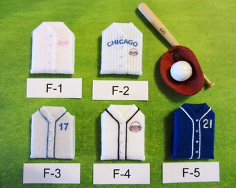 Dollhouse Miniatures Clothing Men's Folded Baseball Shirts Handcrafted ...