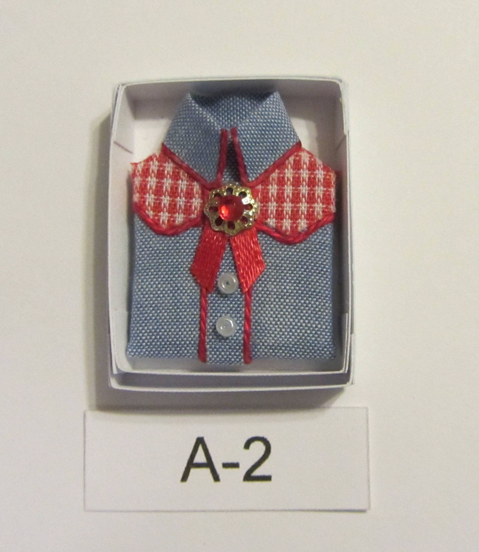 Dollhouse Miniatures Lady's Clothing Handcrafted Folded Blouses in Box ...