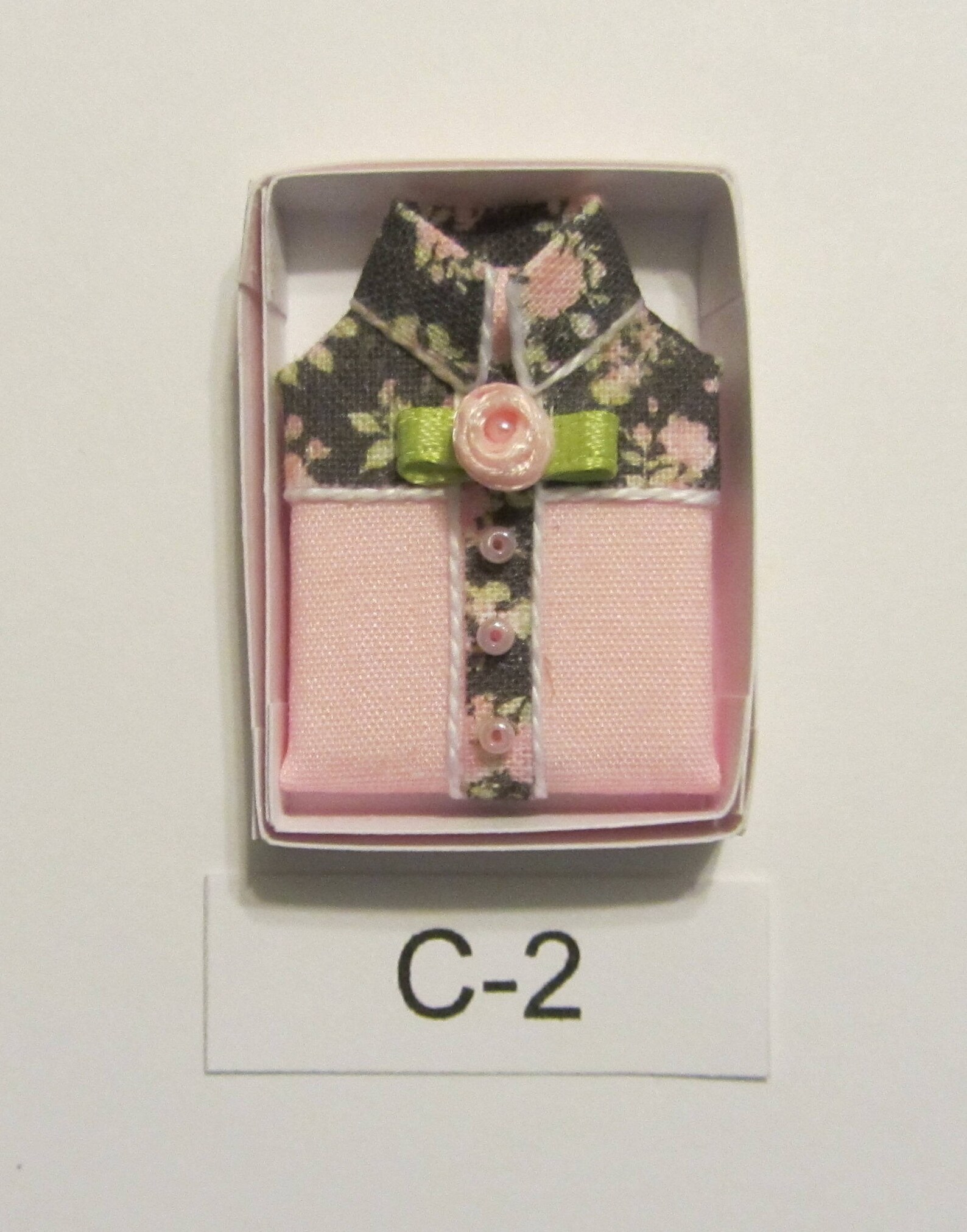 Dollhouse Miniatures Lady's Clothing Handcrafted Folded Blouses in Box ...