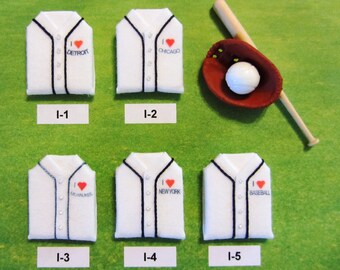 Dollhouse Miniatures Clothing Men's Folded Baseball Shirts Handcrafted ...