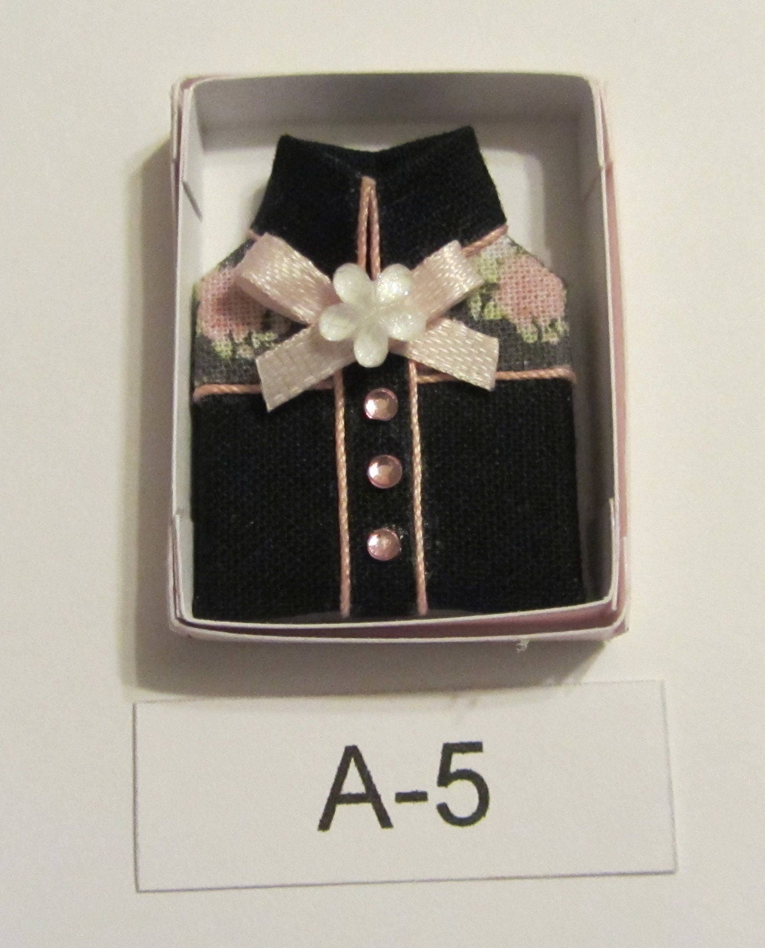Dollhouse Miniatures Lady's Clothing Handcrafted Folded Blouses in Box ...