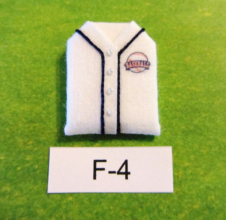 Dollhouse Miniatures Clothing Women's Folded Baseball Shirts ...