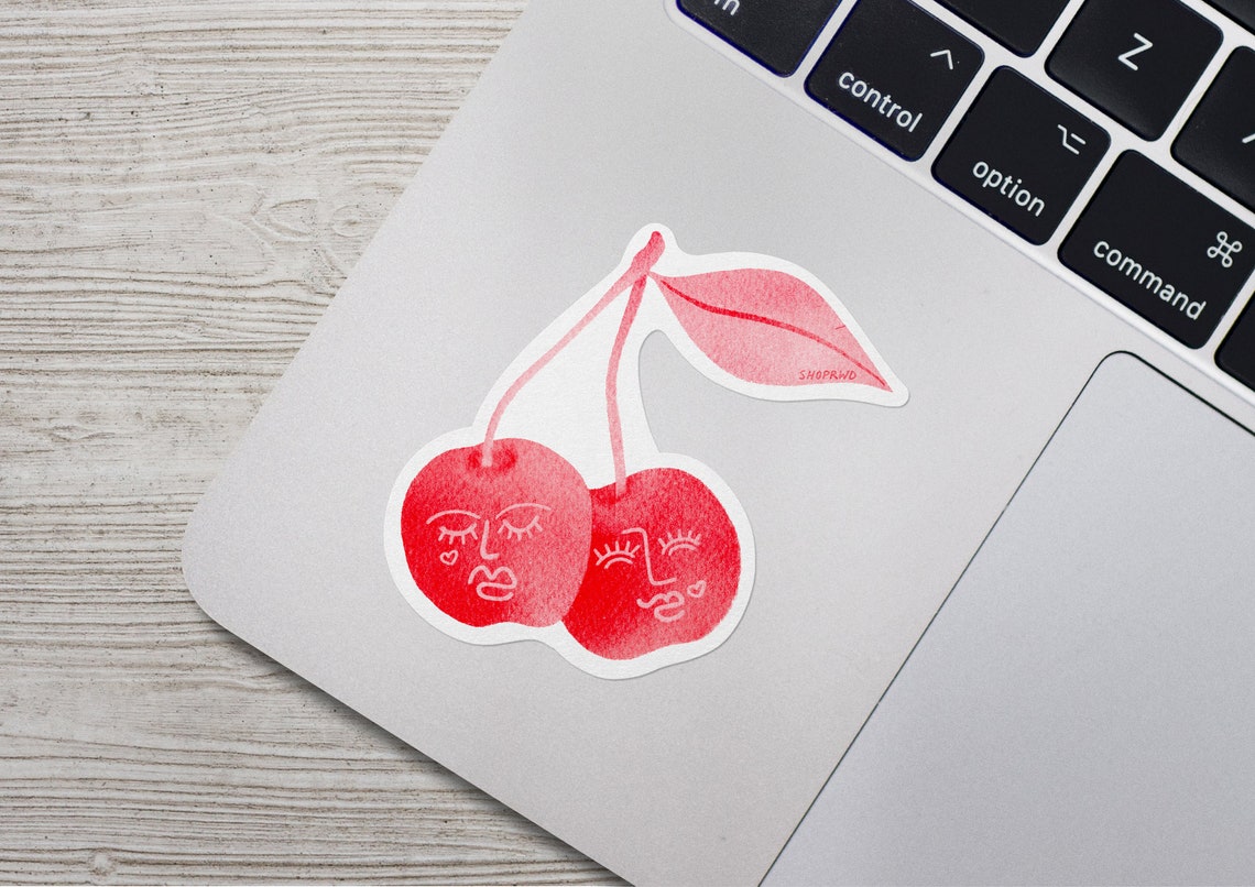 Cherry Lovers Vinyl Sticker - Etsy