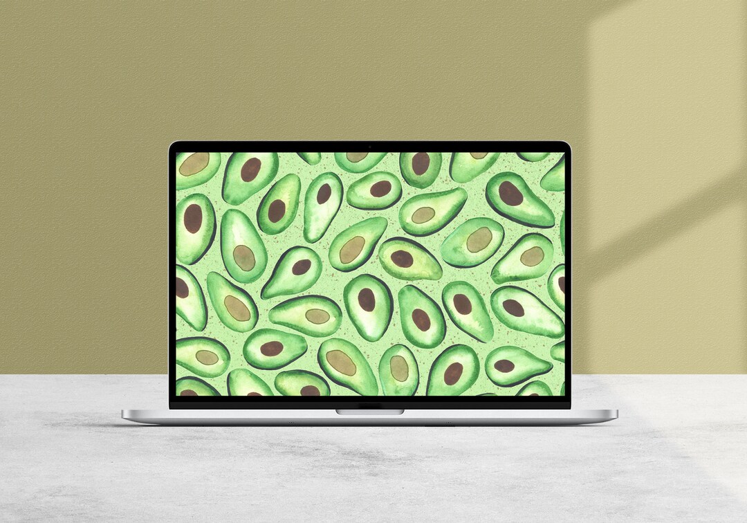 Avocado Desktop Wallpaper - Etsy