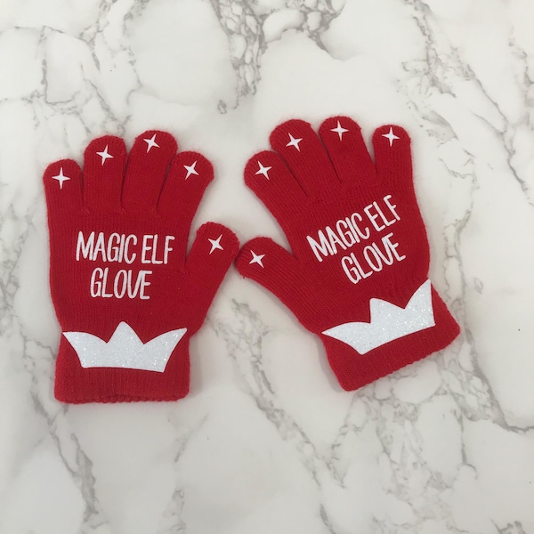 Christmas Santa Gloves - Etsy