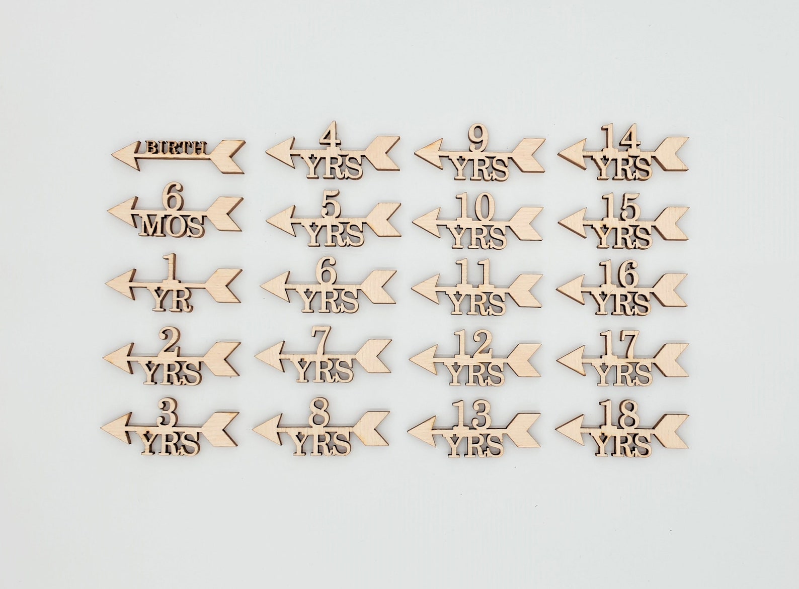Wooden Height Marker Arrows – Growth Chart Ruler Add-on, Set of 20 - Etsy