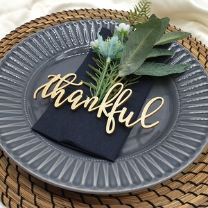 Custom Thanksgiving Place Cards, Thankful Place Cards, Personalized ...