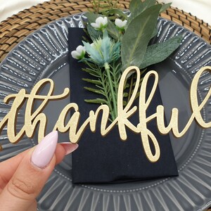 Custom Thanksgiving Place Cards, Thankful Place Cards, Personalized ...