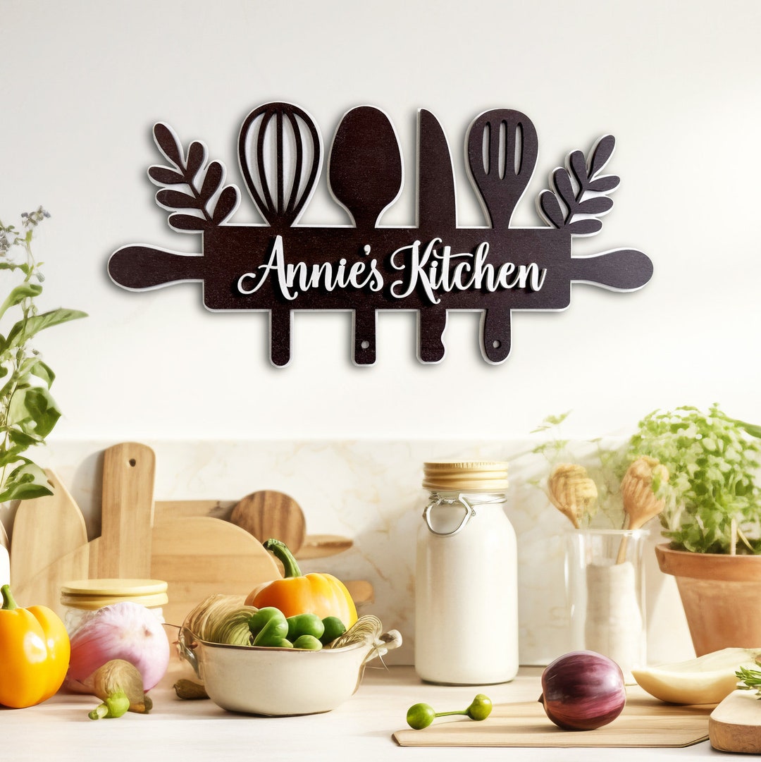 Custom Wood Sign for Kitchen, Kitchen Wood Sign, Personalized Kitchen ...