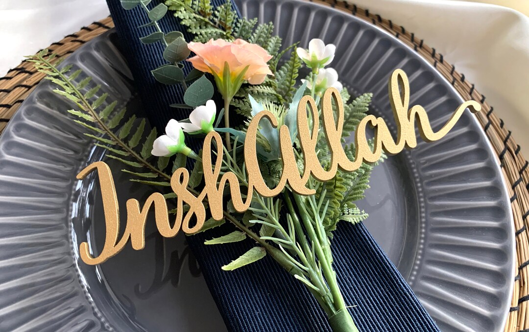 Inshallah Ramadan Place Cards, Ramadan Decoration, Eid Decor, Custom ...