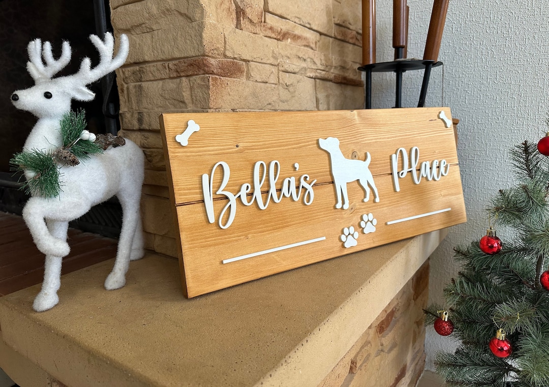 Custom Pet Sign, Custom Dog Name Sign, 3D Pet Name Sign, Personalized ...