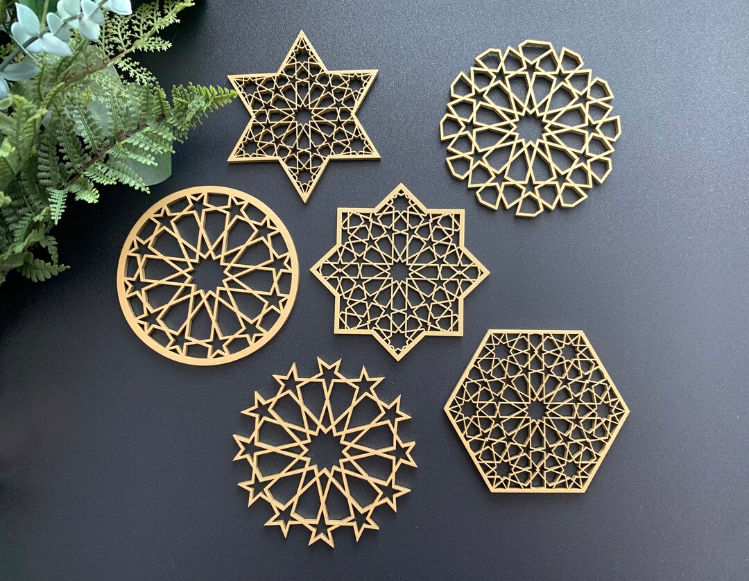 Ramadan Tree Decoration Set of 6, Eid Decor, Mubarak Stars, Ramadan ...