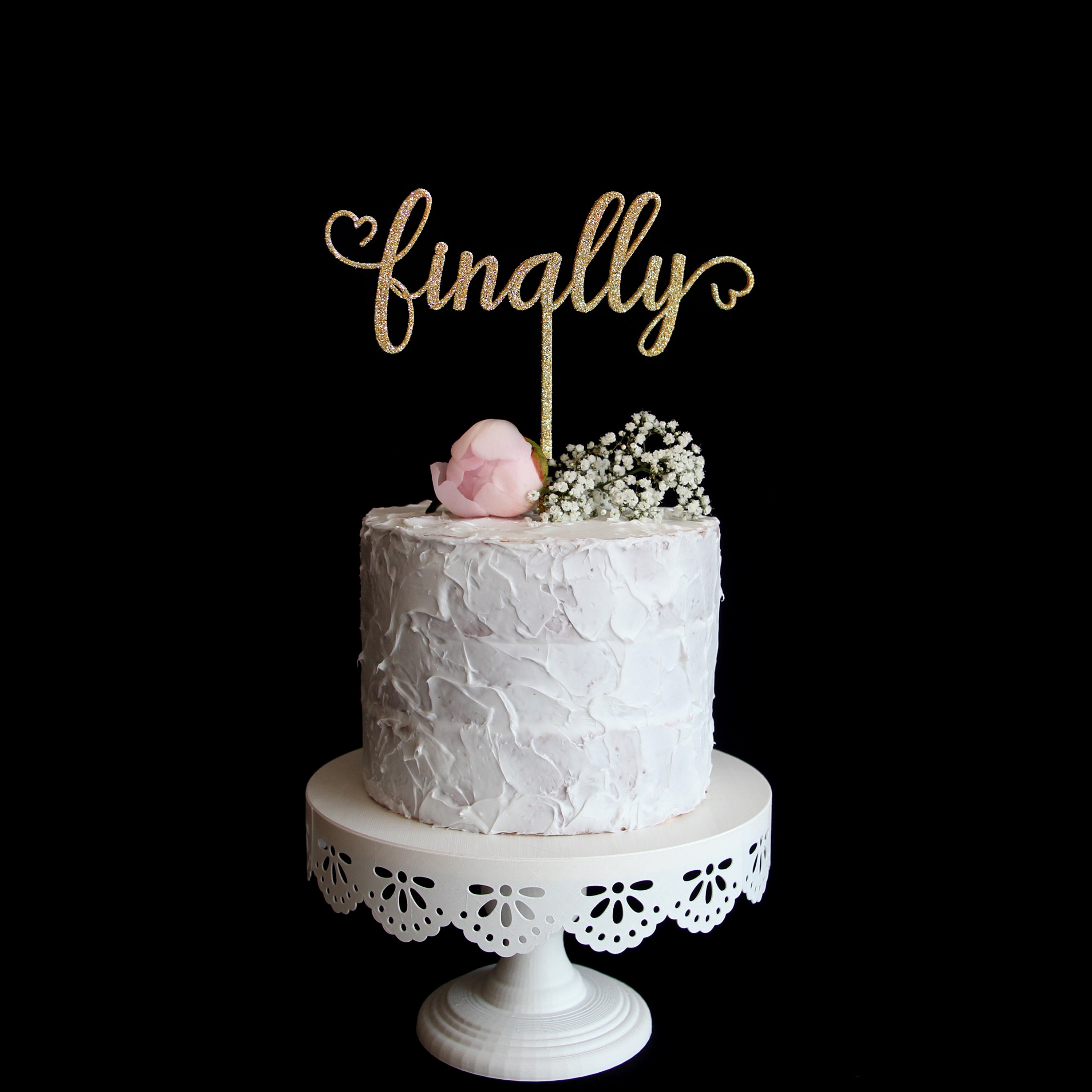Finally Cake Topper Wedding or Engagement Cake Topper, Bridal Shower ...