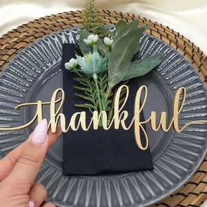 Custom Laser Cut Wood Place Cards, Thanksgiving Decor - Etsy