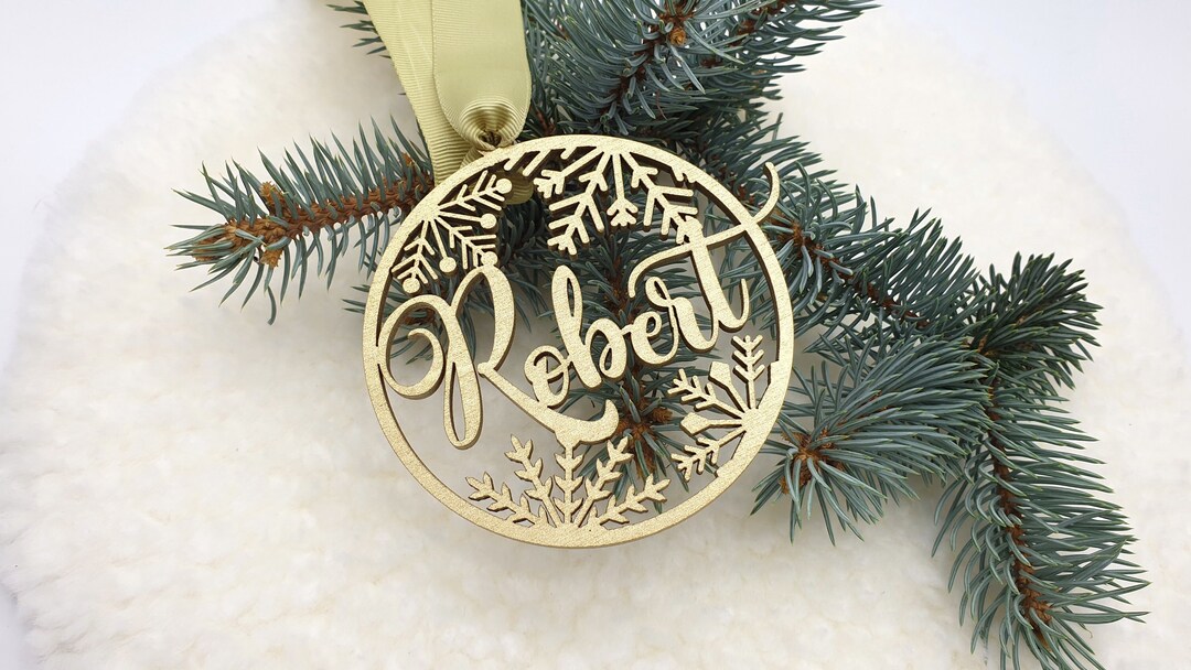 Custom Christmas Ornament, Christmas Bauble Personalized Tree Ornament ...