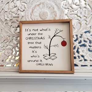 It's Not What's Under the Christmas Tree That Matters Wood Sign ...