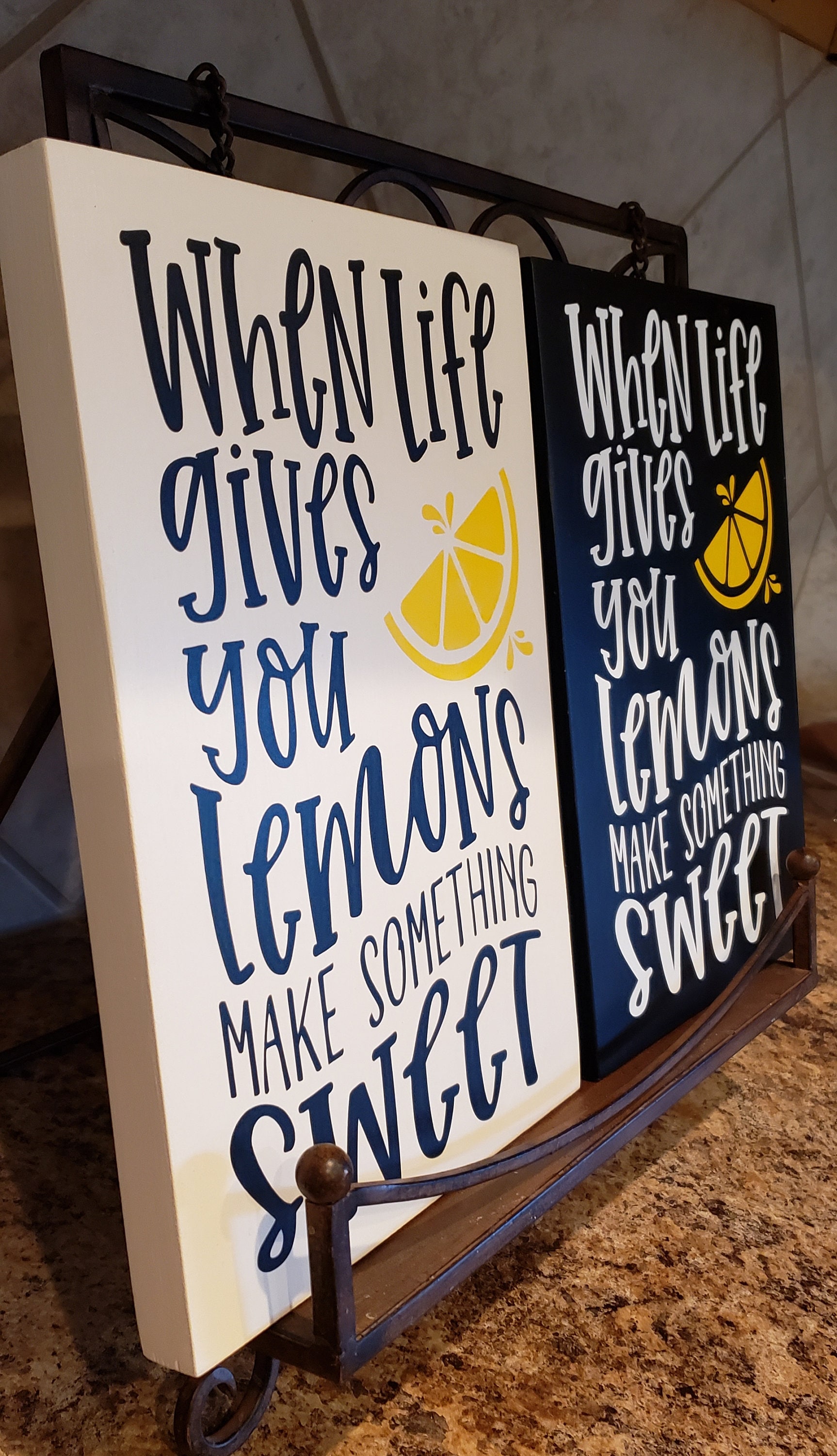When Life Gives You Lemons Make Something Sweet Sign Kitchen | Etsy