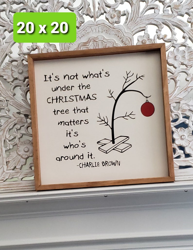 It's Not What's Under the Christmas Tree That Matters - Etsy