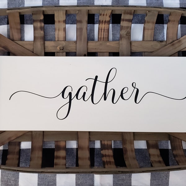 Gather Sign - Etsy