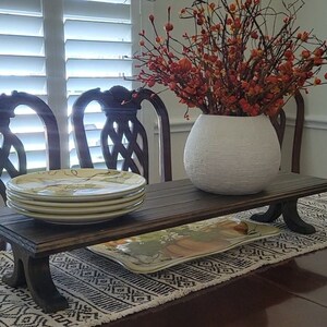 Large Wood Riser elevated Tablescape Decor Display Riser Countertop ...