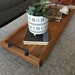 Handmade Wood Tray W/metal Handles Farmhouse Style - Etsy