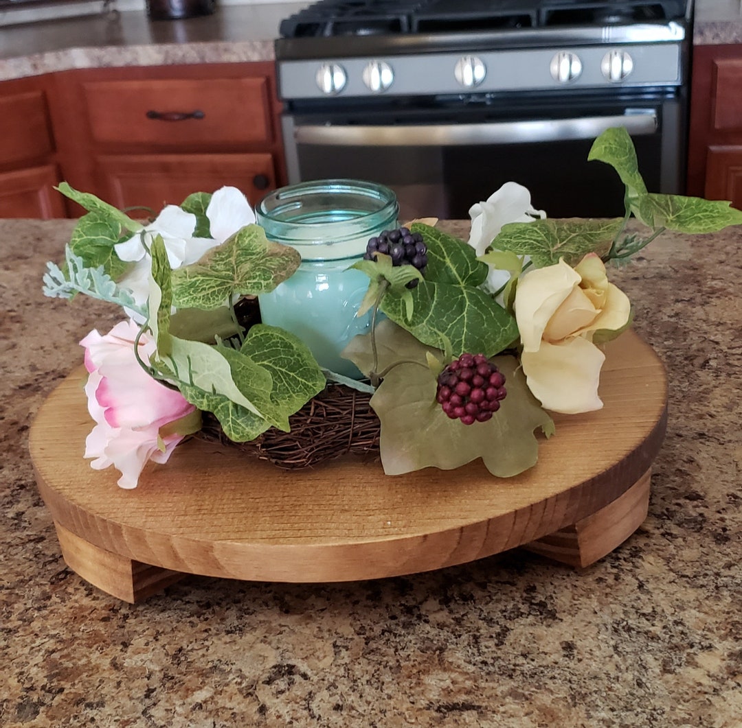 Round Wood Riser - Kitchen Decor - Home Decor - Gifts - Etsy