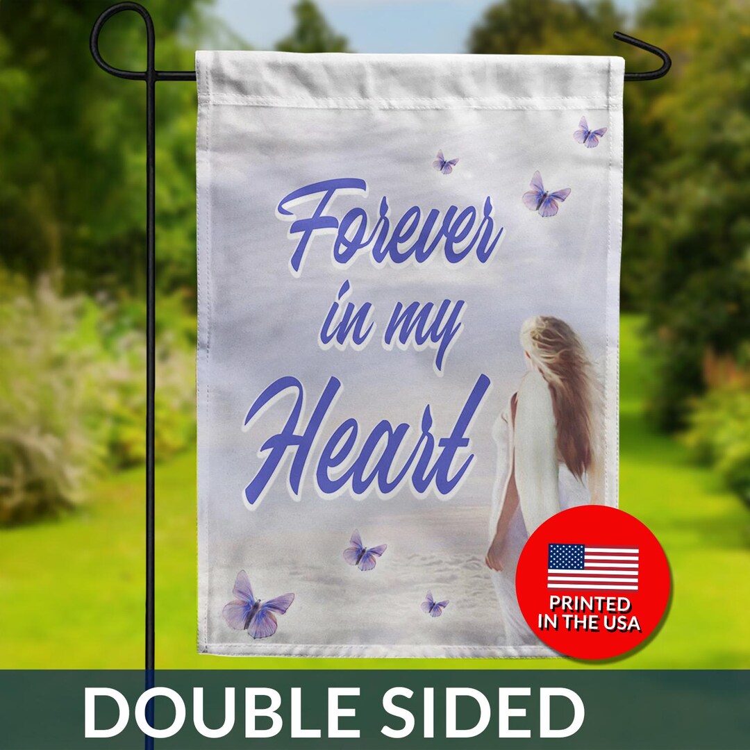 Angel Memorial Garden Flag – Forever in My Heart, Butterfly Design - Etsy