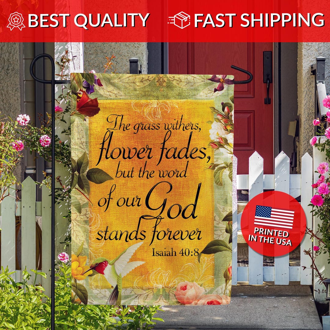 Scripture Garden Flag Bible Verse Garden Flag, Christian Flag ...
