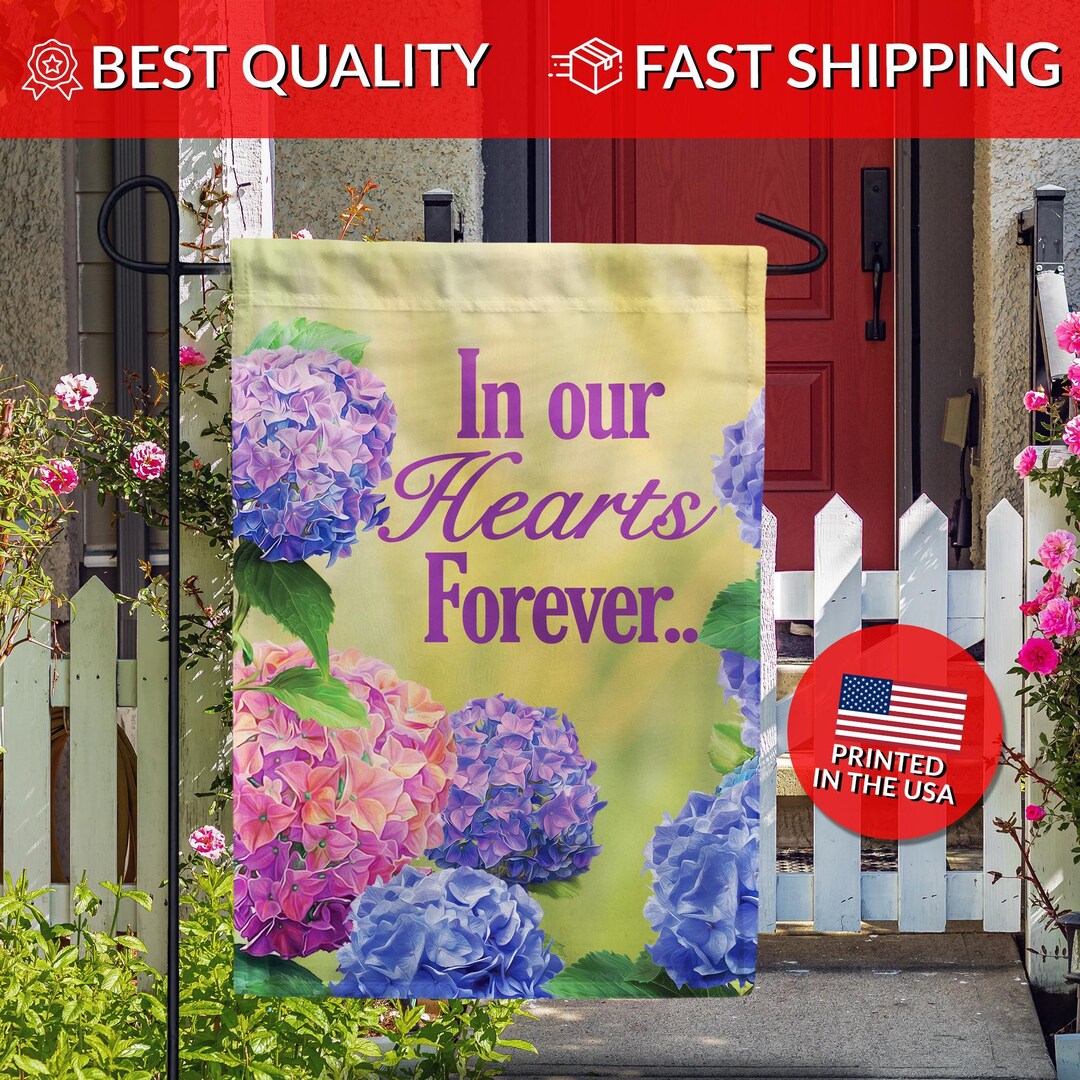 Memorial Garden Flag – Cemetery Flag, Forever Loved Flag, Sympathy Flag ...