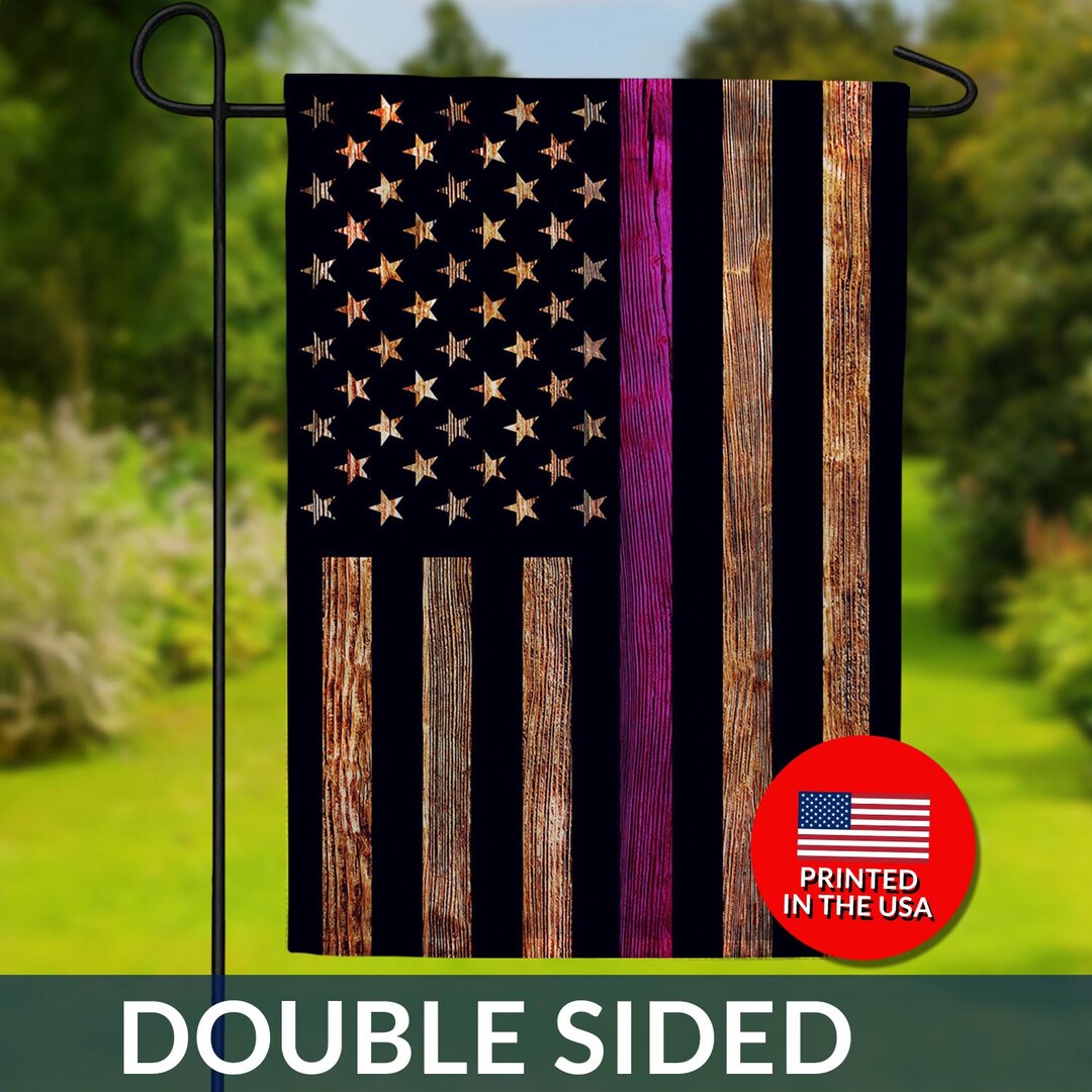 Purple Line Security Professional Flag - Double Sided, Support Flag - Etsy
