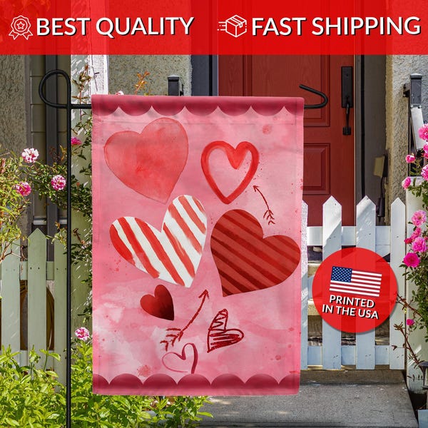 Heart Flag - Etsy