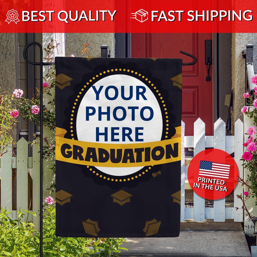 Personalized Graduation Garden Flag - Graduation Garden Flag ...