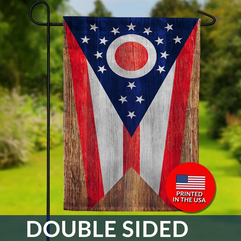 Ohio State Garden Flag – Wood Texture, Buckeye Pride - Etsy