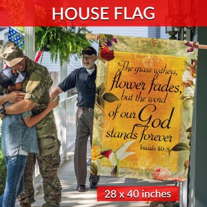 Scripture Garden Flag – Bible Verse Garden Flag, Christian Flag ...