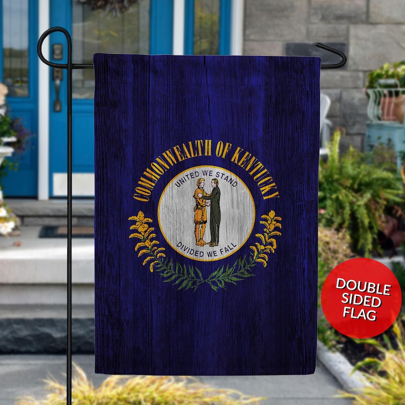 Kentucky State Flag – Wood Grain Design, Bluegrass State Pride - Etsy