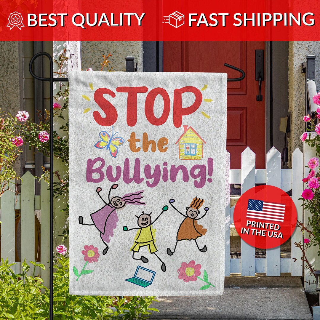 Stop the Bullying Double Sided Flag - Anti-bullying Garden Flag, School ...
