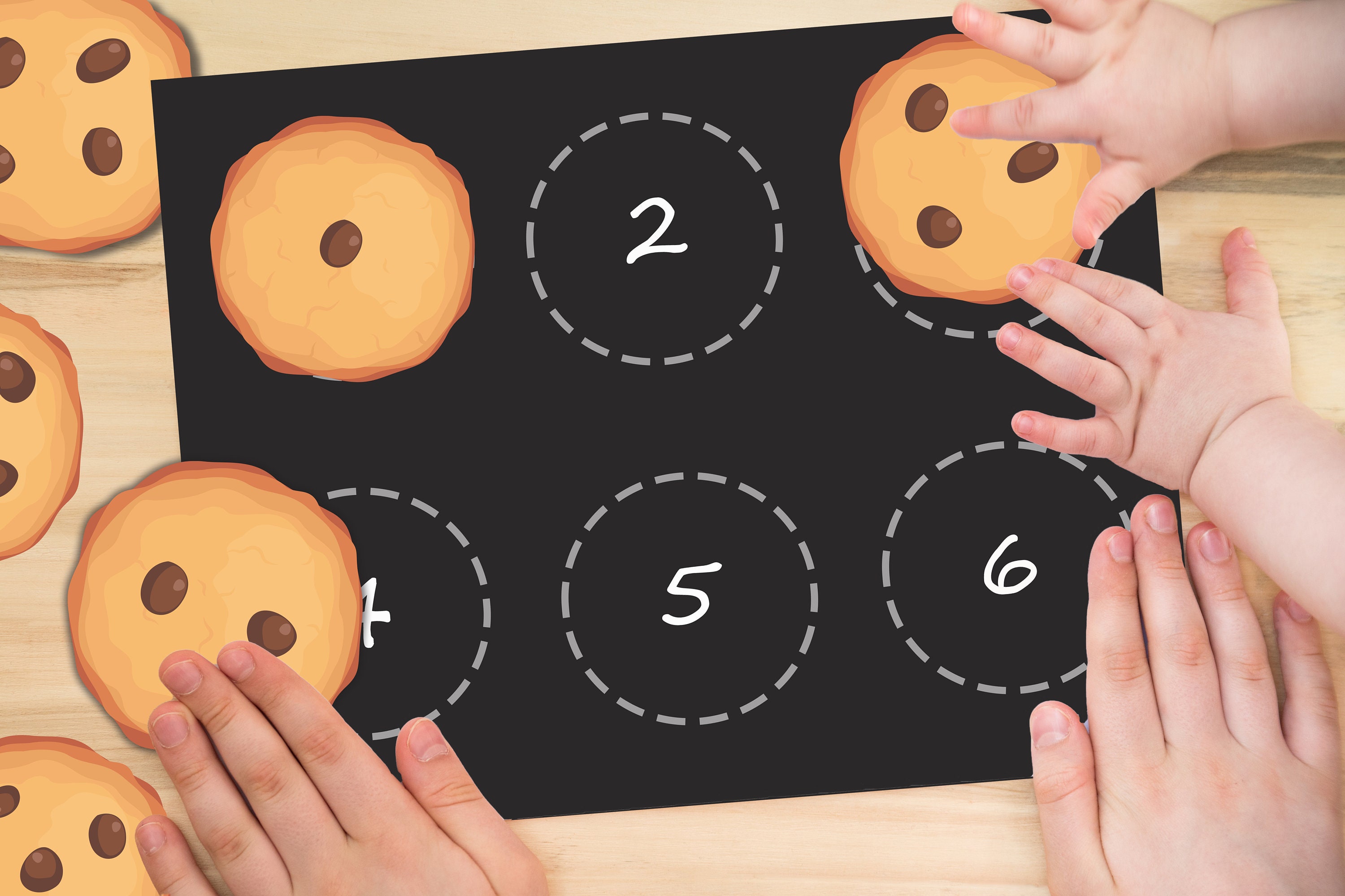 Counting Cookies Homeschool Learning Twelve Dozen Toddler Busy - Etsy