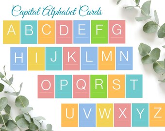 Printable Alphabet Flashcards Instant Digital Download Toddler ...
