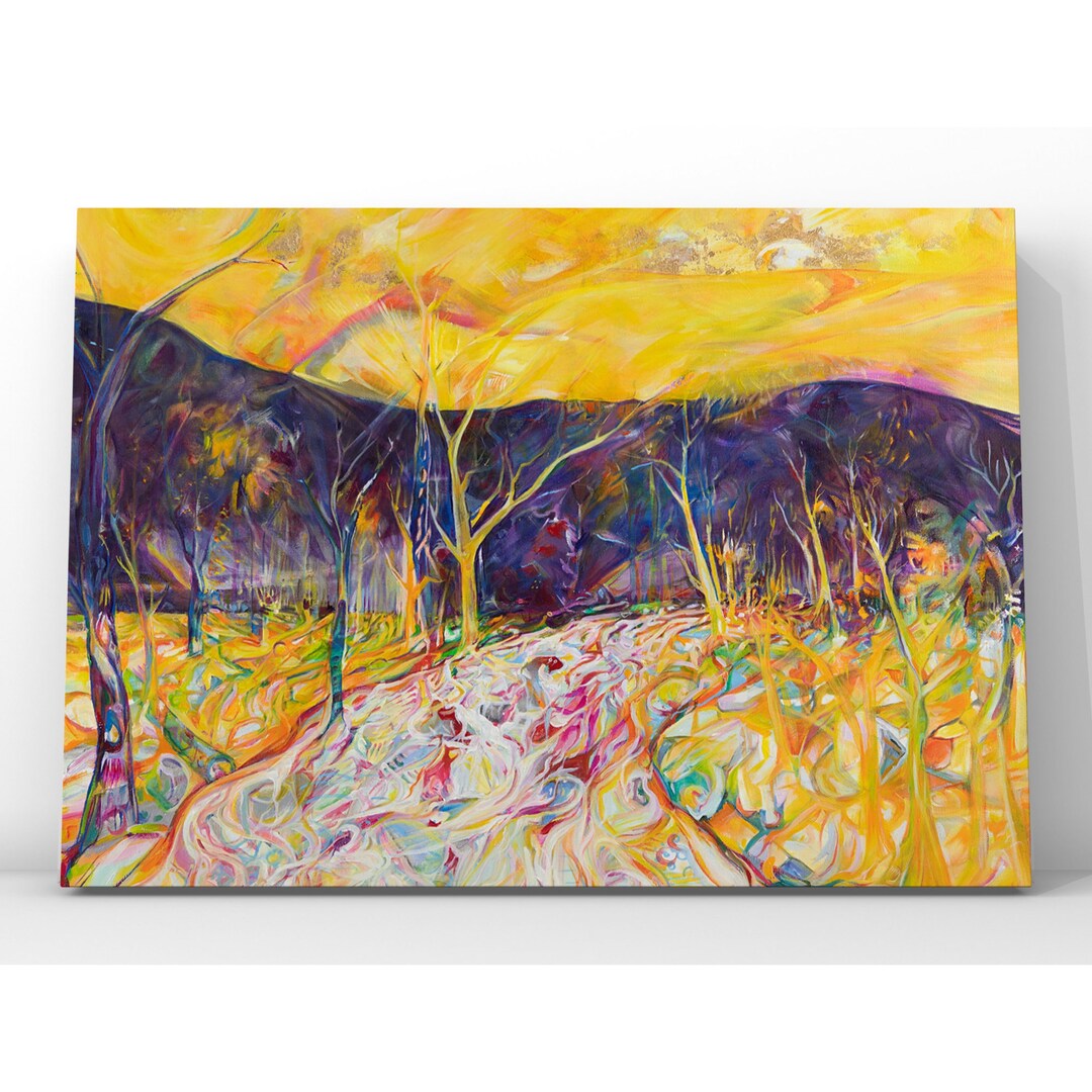 Fantasy Forest Wall Art, Mountain Wall Art, Blue Ridge Mountain ...