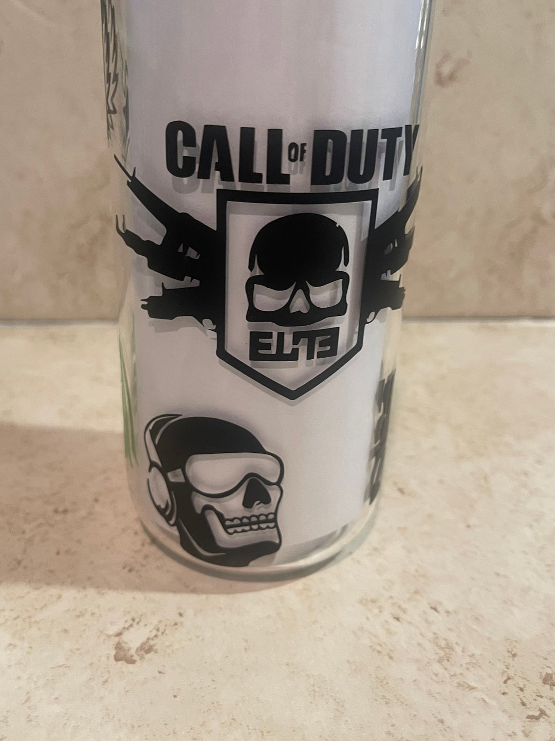 Call of Duty Glass, COD, Gaming Cup, Gamer Gifts - Etsy