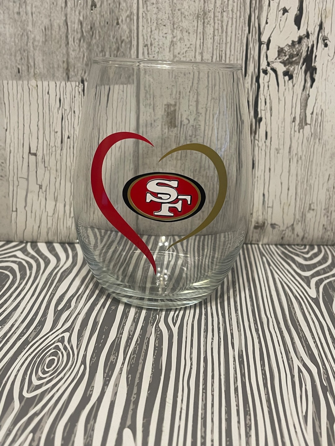 San Francisco 49ers, 49ers Wine Glass, San Francisco Wine Glass, Sports ...