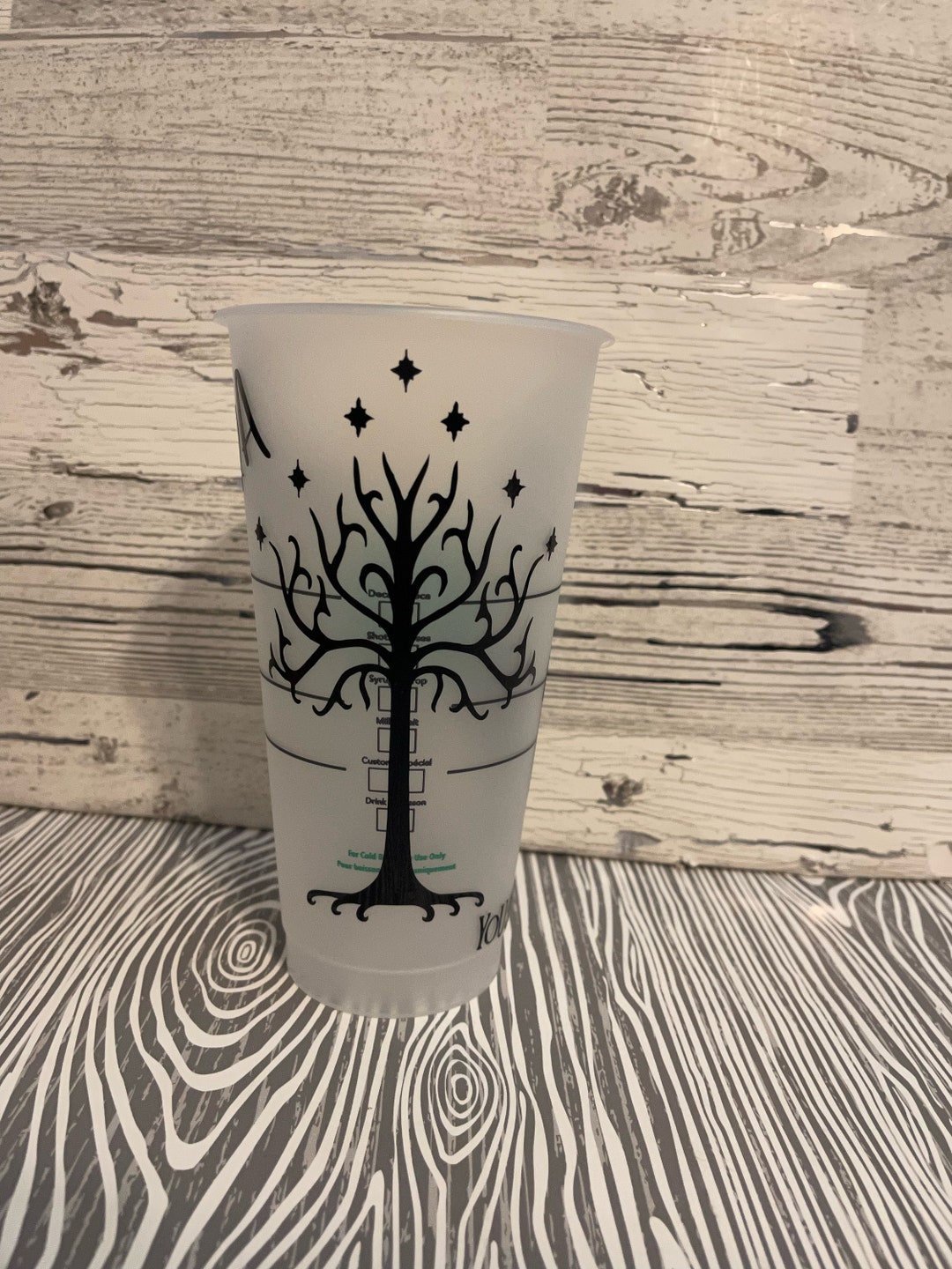 Lord of the Rings, LOTR, Personalized Starbucks Cup - Etsy